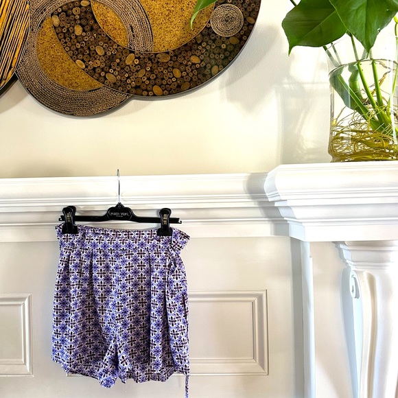 Shorts | Purple Flowered Mini Skort | Poshmark